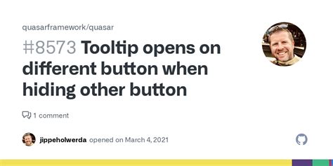 Tooltip Opens On Different Button When Hiding Other Button Issue Quasarframework