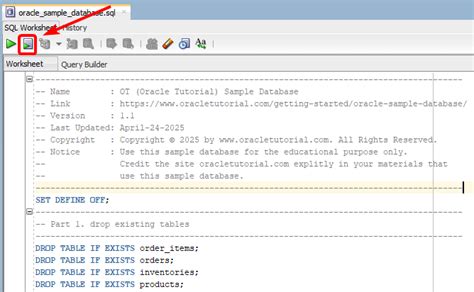 Oracle Sample Database