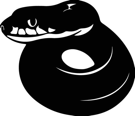 Python Black Silhouette 38102759 Vector Art At Vecteezy