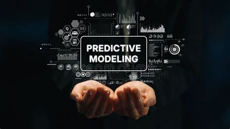 Hands Presenting Concept Of Predictive Modeling With Data Visualization And Analytical Graphics