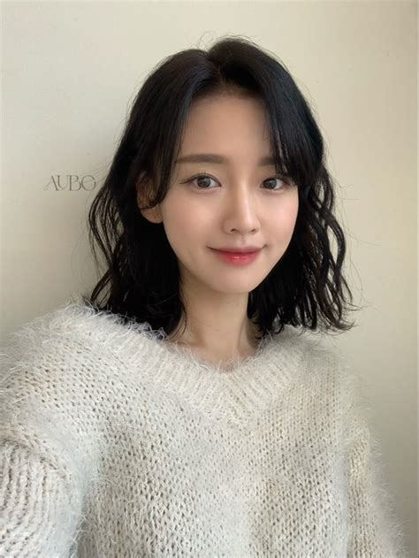 중단발웨이브 중단발 웨이브 미듐 헤어스타일 파마 머리 스타일