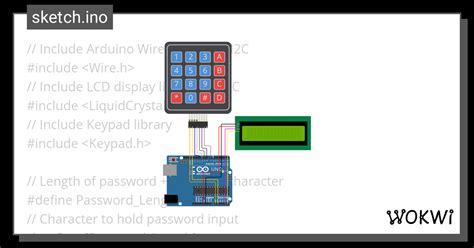 Password With Keypad And Lcd Wokwi Esp32 Stm32 Arduino Simulator