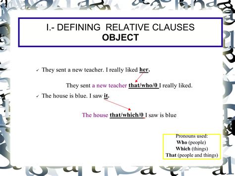 Defining And Non Defining Relative Clauses ODP