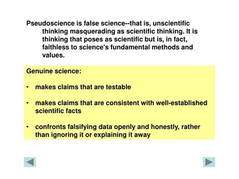 Ppt Distinguishing Science From Pseudoscience Powerpoint Presentation