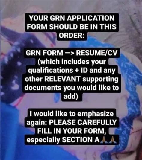 How To Fill Grn Form Explaining Nam Vacancies By Sebby