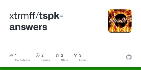 GitHub Xtrmff Tspk Answers