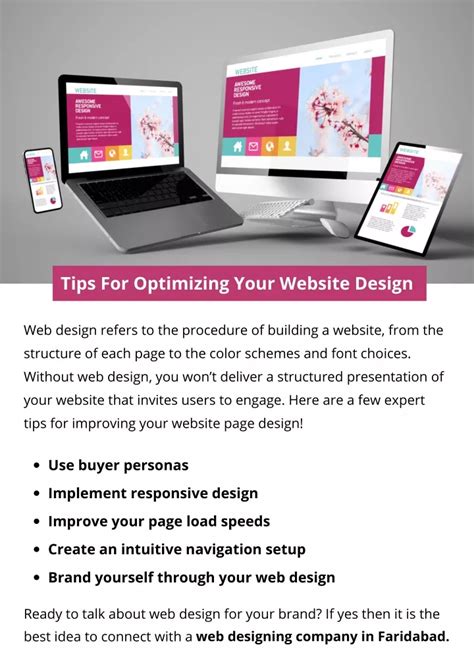 ppt tips for optimizing your website design powerpoint presentation