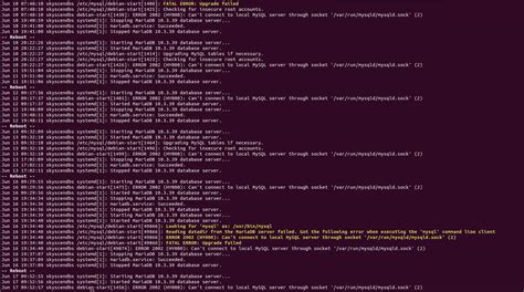 Cant Connect To Local Mysql Server Through Socket Varrunmysqldmysqldsock 2 Erpnext