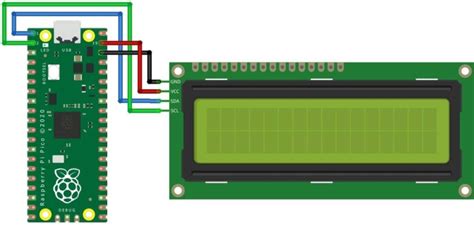 billboard scrolling with lcd display and raspberry pi pico