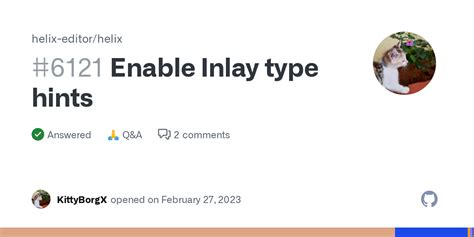 Enable Inlay Type Hints Helix Editor Helix Discussion GitHub