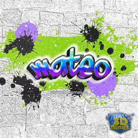 Preview Graffiti Grunge Name For Mateo