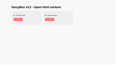 Fancybox V32 Open Html Content