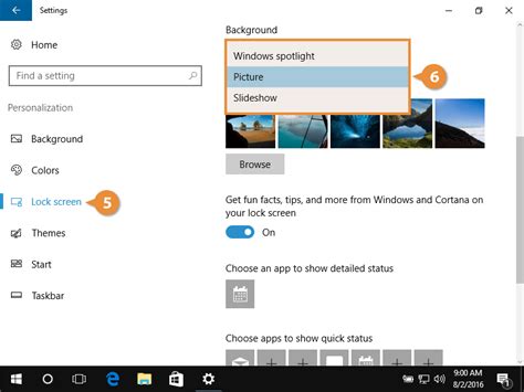 Personalize The Lock Screen In Windows CustomGuide