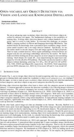 OPEN VOCABULARY OBJECT DETECTION VIA VISION AND LANGUAGE KNOWLEDGE DISTILLATION