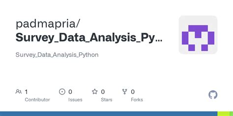 Github Padmapriasurveydataanalysispython Surveydataanalysispython