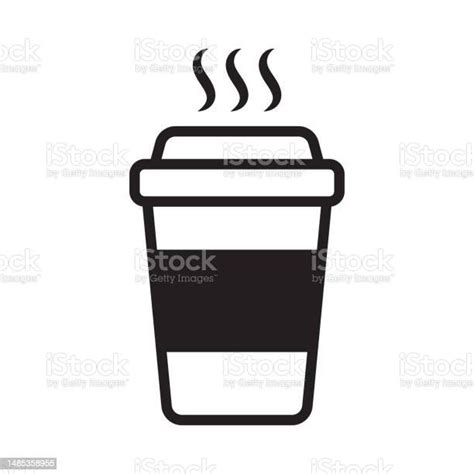 커피 컵 벡터 아이콘입니다 종이 커피 컵 아이콘은 흰색 배경에 분리되어 있습니다 0명에 대한 스톡 벡터 아트 및 기타 이미지 0명 디자인 라떼 Istock