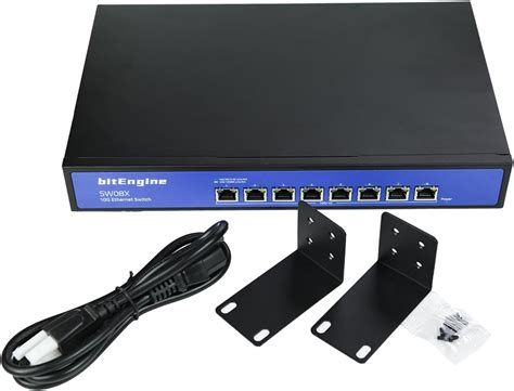 8 Port 10g Multi Giga Unmanaged Ethernet Switch 8x10g Base T Ports Mimotik Antennas