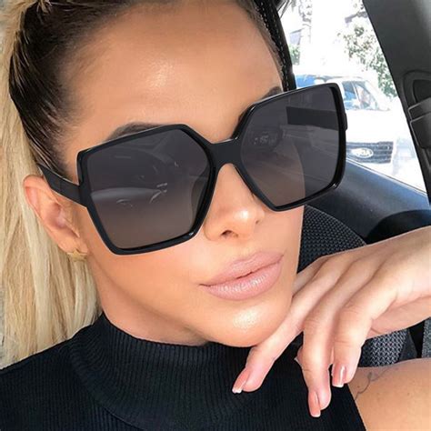 Glasses For Women Black Ladies Sunglasses Personality Big Frame Fashion