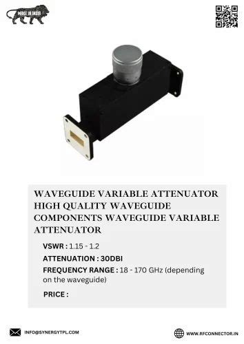 Waveguide Variable Attenuator High Quality Waveguide Components