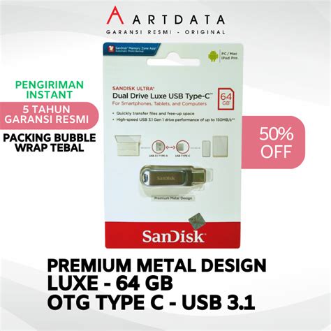 Jual Sandisk Flash Disk OTG Type C 16GB 32GB 64GB 128GB 256GB 150MBps Flashdisk Garansi