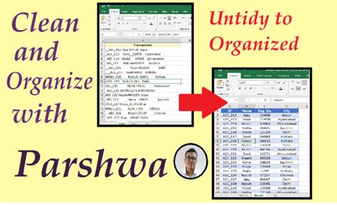Reorganize Rewrite Reformate Clean Convert Format Excel Data By Parshwa17 Fiverr