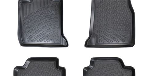 АВТОКОВРИКИ РЕЗИНОВЫЕ ЧЕРНЫЕ 3D BMW 3 Serie F30/F31 (2012 -2018) RIZLINE
