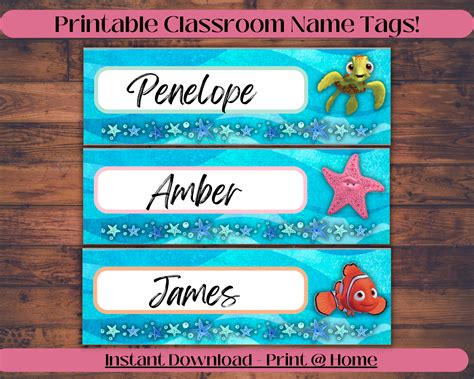 Desk Name Labels Classroom Name Labels Cubby Label Name Tags Back