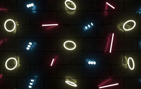 컴퓨터는 빛나는 네온 실린더 반지 모양과 최소한의 배경을 생성했다 추상 기하학적 모양입니다 3d 렌더링 레이저 쇼 네온 조명 0명에 대한 스톡 사진 및 기타 이미지 Istock