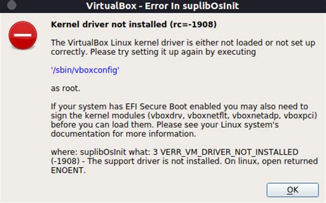 linux virtualbox installation after kernel update super user