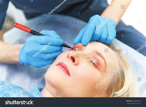 Marking Face Elderly Woman Old Plastic Stock Photo 526499539 Shutterstock