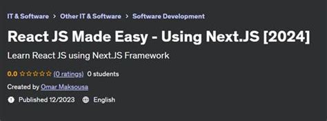React Js Made Easy Using Nextjs 2024 Scriptmafiaorg Download