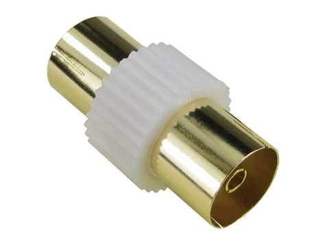 RS PRO RS PRO Straight Coaxial Adapter TV RF Aerial Socket To TV RF