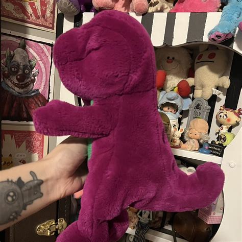 Vintage Barney Plush About 12in Excellent Condition Depop