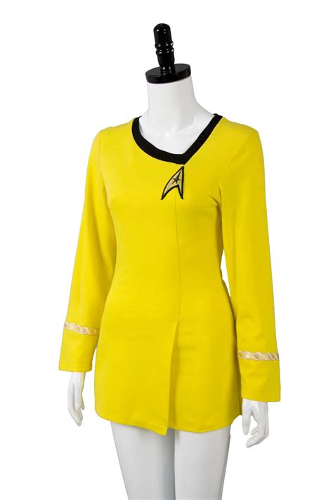 Movies And Tv Star Trek Duty Uniform Tos Red Yellow Blue Cosplay Costumes