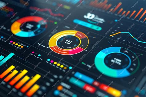 Premium Photo Infographic Template For Data Visualization