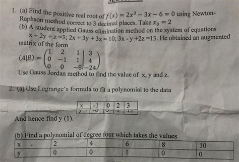 A Find The Positive Real Root Of F X 2 X { 3 } 3 X 6 0 Us