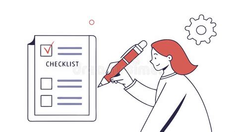 Woman Marking Checklist Task Completion Vector Design Generative Ai Stock Vector