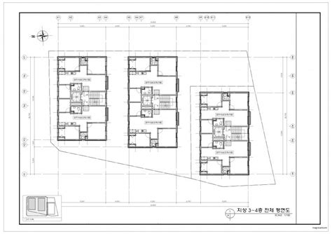도시형생활주택 빌라 건축 캐드도면 cp rc 013 LIBRARY MAGNICAD Cad Block Free