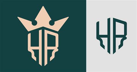 Creative Initial Letters Hr Logo Designs 22095515 Vector Art At Vecteezy