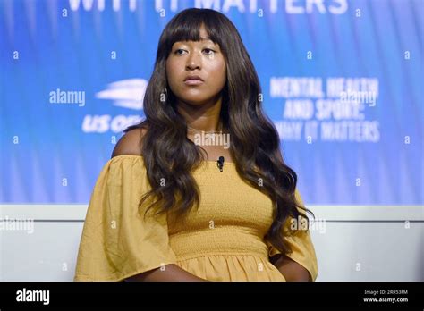 New York Usa 06th Sep 2023 Professional Tennis Player Naomi Osaka Attends A Forum On Mental