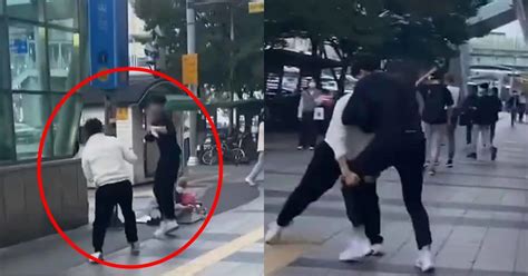 일반인이 아닌 것 같다 현재 Sns에서 확산 중인 수원역 싸움 장면
