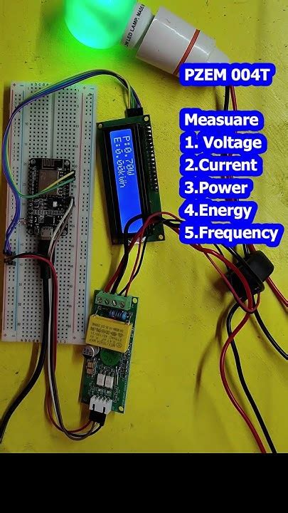 Pzem 004t Sensor With Lcd Nodemcu Esp8266 Energy Meter Esp32 Arduino Iotprojects Youtube
