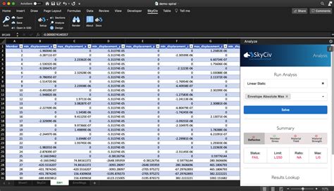 Skyciv Releases New Excel Plugin