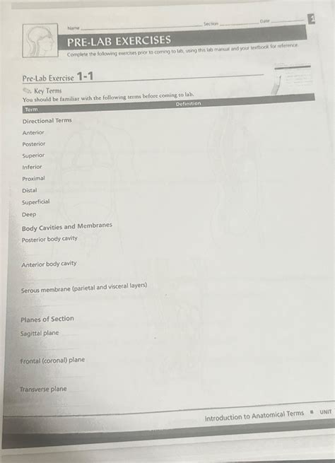solved namesectiondate1pre lab exercisescomplete the