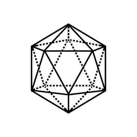 Premium Vector Vector Abstract Isometric 3d Icosahedron Geometric Outline Shapes