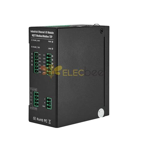 Elecbee Rs485 Four Digital Output Dual Ethernet Remote Io Module For