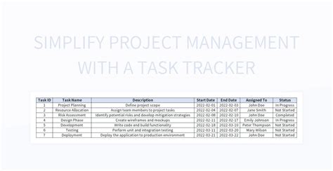 Simplify Project Management With A Task Tracker Excel Template And