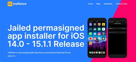 TrollStore IPA Installer New Release Xookz Official Website