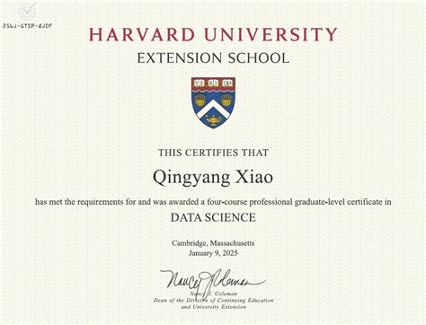 Qingyang Xiao On Linkedin Harvard Datascience Lifelonglearning