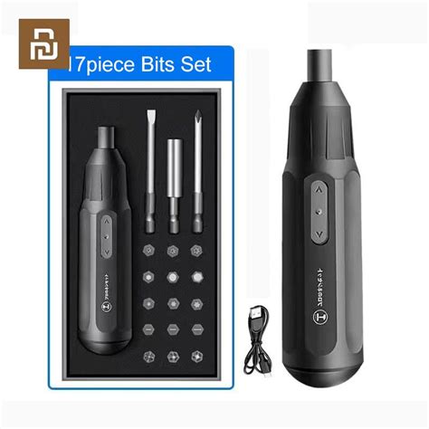 샤오미 전기 스크루 드라이버 세트 수동 및 자동 충전식 무선 정밀 스크루 드라이버 세트 가정용 수리 전동 공구 Aliexpress